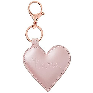 Itzy Ritzy Diaper Bag & Purse Charm, Keychain & Luggage Marker; Measures 6" Long & 3" Wide; Features Durable Clasp & Trendy Rose Gold Hardware, Blush