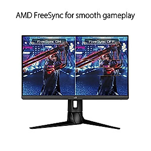 ASUS ROG Strix 23.8” 1080P HDR Gaming Monitor (XG249CM) - Full HD, IPS, 270Hz, 1ms, Extreme Low Motion Blur Sync, FreeSync Premium, 105% sRGB, Eye Care, USB-C, DisplayPort, HDMI, Height Adjustable