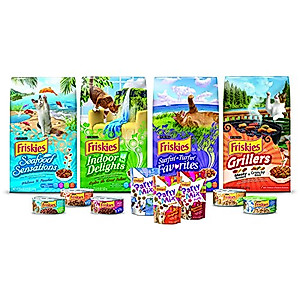 Friskies Wet Cat Food, Classic Pate, 3-Flavor Variety Pack, 5.5-Ounce Can, Pack of 12