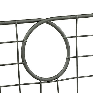 Spectrum Teardrop Wire Large Basket (Industrial Gray) - Storage Bin & Décor for Bathroom, Closet, Pantry, Under Sink, Toy, Shelf, Kitchen, & Nursery Organization