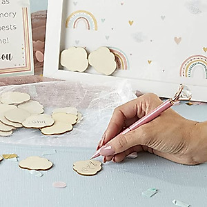 Kate Aspen Boho Rainbow Baby Shower Decorations, One Size, Alternative Guestbook