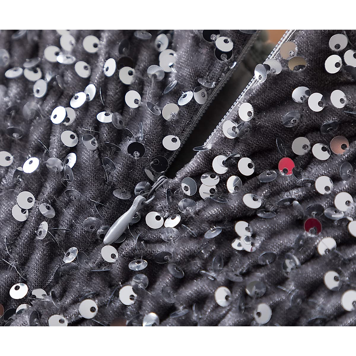 TTYAOVO Girls Sequins Long Sleeve Princess Party Dress Size 120 (4-5 Years) 1908 Grey-a