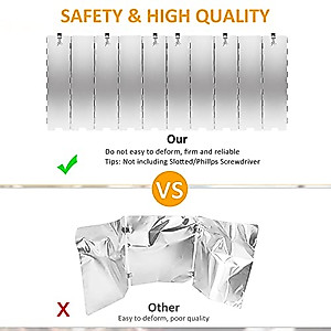 Funtravo Patio Heater Reflector Shield, Heat Focusing Reflector for Round Natural Gas and Propane Patio Heaters,for Extra Heat Reflecting Power, propane heaters outdoor, 33.86"x12.16"