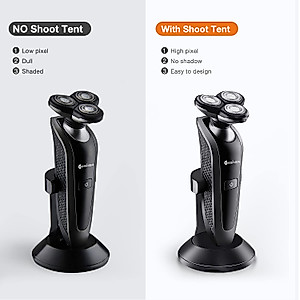 Yesker Photo Light Box, 20x20x20 inch Portable Lighting Tent Kit Brightness Adjustable Studio Photography Booth with 98 Large LED Lights CRI95+ with 4 Background for Large Items Shooting