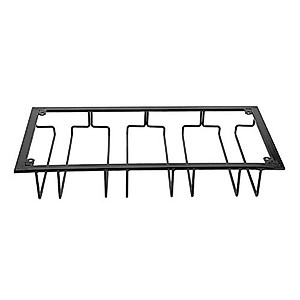 Talany Wine Glass Holder, Stemware Rack Organizer Wine Glasses Hanger for Modern Decor for Bar for Kitchen(Black)