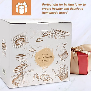 HOMEDISIAC Banneton Bread Proofing Basket Set, 9 Inch Round & 10 Inch Oval, Natural Rattan Material, Ideal for Sourdough Bread Baking, Includes Linen Liner and Dough Scraper, Great Gift Idea