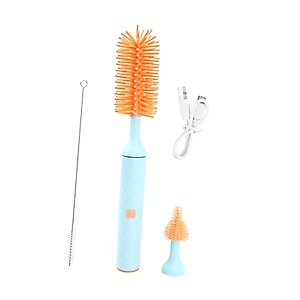 Toyvian 1 Set Electric Bottle Brush Milk Bottle Cleaning Brush Flexible Cleaning Brush Silicone Brush Bottle Cleaner Cleaning Lip Gloss Kit Sponge Baby Makeup
