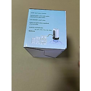 Upgraded Water Bottle Pump, GuangTouL 5 Gallon USB Charging Automatic Drinking Water Pump, Universal 2-5 Gallon Jugs Portable Electric Water Bottle Dispenser for Home Kitchen Office Camping