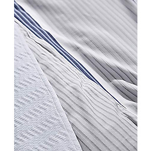 Lacoste Smash Cotton Comforter Set, Blue, Full/Queen