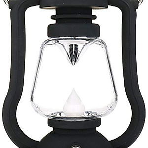 Antique Solar Lantern Lights Outdoor Waterproof Solar Table Lamp Hanging Lighting with 7 LED for Garden Patio Umbrella Lamp Tree Decor Camping Lantern Hurricane Lantern (Black)