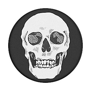 PopSockets PopTop (Top only. Base Sold Separately.): Swappable Top for PopGrip Bases, PopGrip Slide, Otter+Pop & PopWallet+ - Shaky Bones White