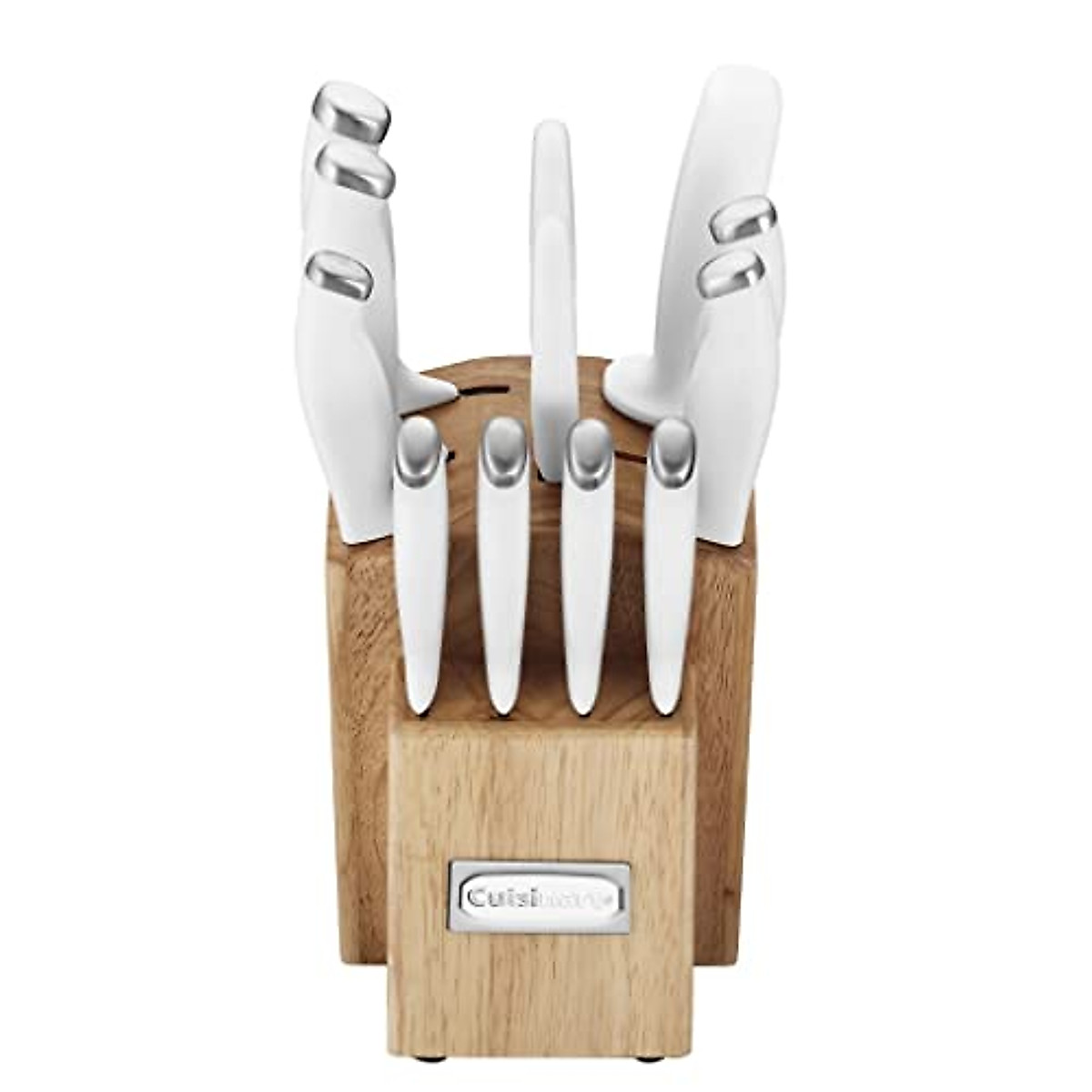 Cuisinart 12 Piece White Knife Block Set, Color Pro, C77SSW-12P