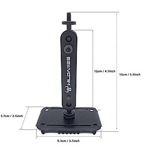 WILDARES Trail Camera Mounting Bracket,Hunting Pro Gear Acccessery, Wildlife Cam Mount, Deer Monitor Mount, Hunter Camera Kit,Nylon Fiber Strap,Heavy-Duty Metal,Black,5.9x3.7x2.5 inch (1 PCS)