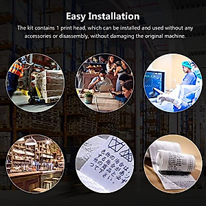 ciciglow Replacement Printhead for HP Officejet Pro, 934 935 ABS Durable Printer Head, Easy to Install, for HP Officejet Pro 6230 6830 6815 6812 6835 Print