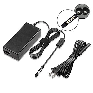 Surface Pro 1 Pro 2 Pro RT Charger, Surface Power Supply Adapter 43W 12V 3.58A Charger Power Cord fit Microsoft Surface Pro 1, Surface Pro 2, Surface RT, 1512 1536 1601 i5 i7 Tablet -Futurebatt
