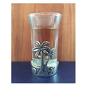 Basic Spirit Shot Glass - Palm Tree Home Decoration for Home Bar, Stocking Stuffer, Party Favor or Gift
