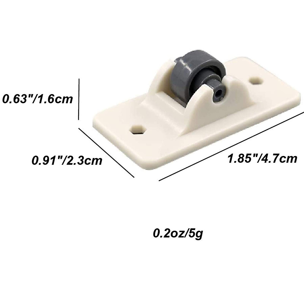 16 Pcs Small Wheels Mini Wheels Cute DIY Mini Casters Adhesive Plastic Castor Stick On Castors for Plastic Storage Bins Container Small Furniture Trash Can Box Moving Wheels