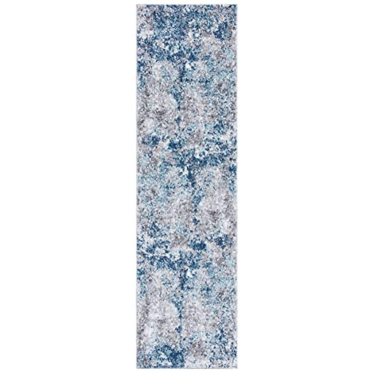 SAFAVIEH Aston Collection 9' x 12' Navy / Grey ASN710N Modern Abstract Non-Shedding Living Room Bedroom Dining Home Office Area Rug