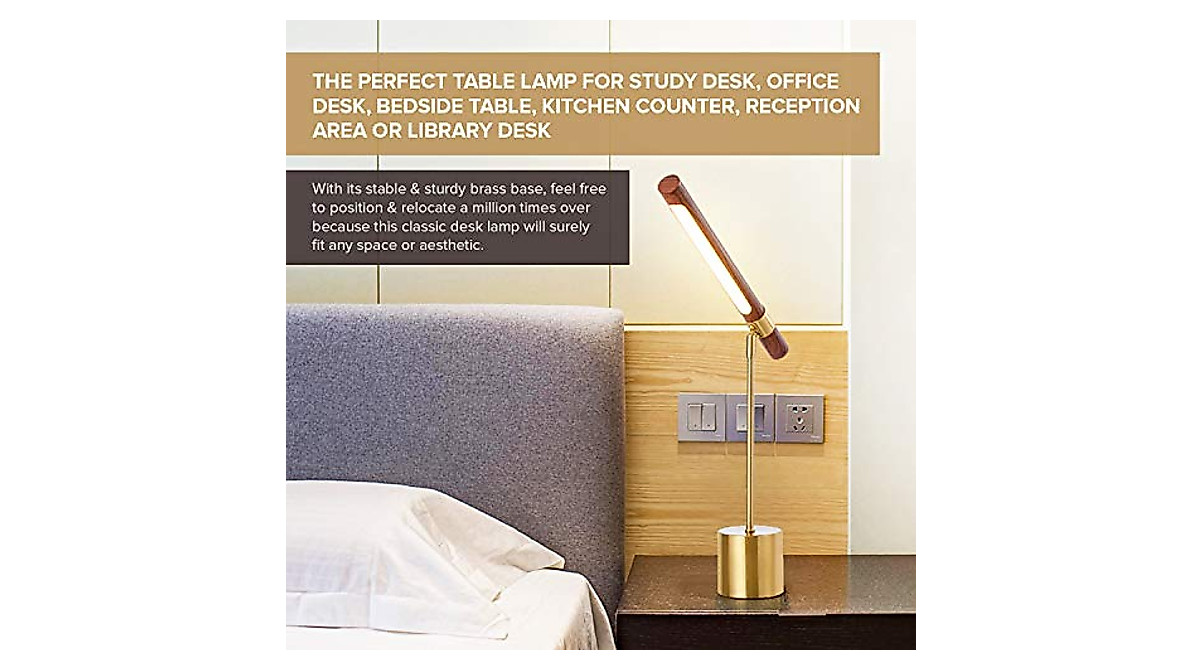 Modern Banker Slim Table Lamp - Stylish LED Desk Light | 12Vmonster