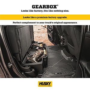 Husky Liners Gearbox Storage Systems | Under Seat Storage Box - Black | 09001 | Fits 2007-2013 Chevrolet Silverado/GMC Sierra 1500, 2007-2014 Chevrolet Silverado/GMC Sierra 2500/3500 Crew Cab 1 Pcs
