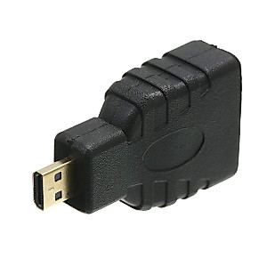 NEORTX Micro HDMI Adapter, Male to Female, HDMI Type-D to Type-A, 1080P Full HD Video, Gold Plated Connectors, Compatible with Laptops, Camcorders, Cameras, Tablets