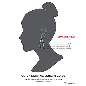 [RIZILIA CELEBOX] Teardrop Dangle Pierced 1.1" Earrings with Pear Cut CZ [Simulated Green Emerald] in White Gold Plated, Celebrity inspired by Angelina Jolie