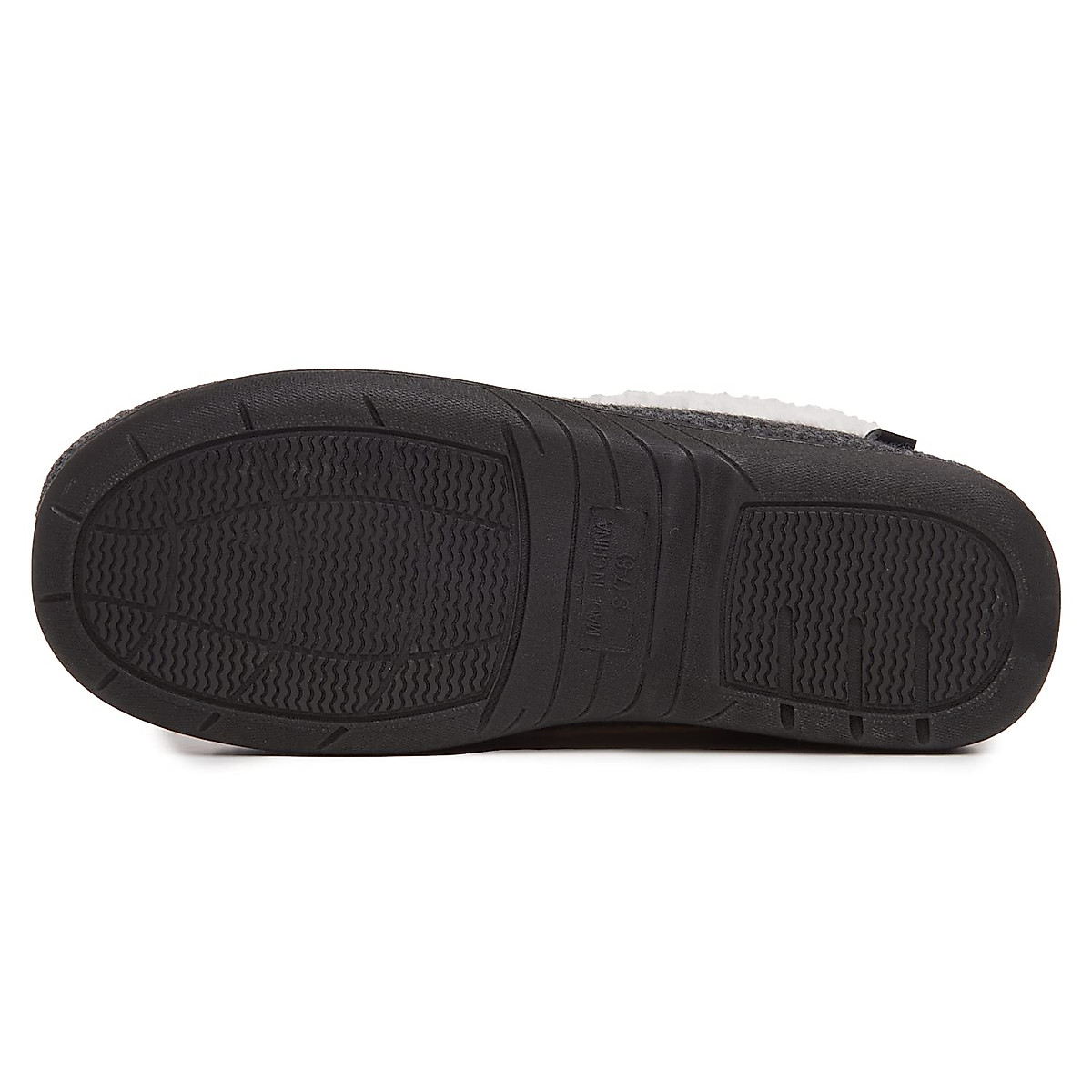 Lucky Brand Mens Faux Wool A-Line Slippers with Memory Foam
