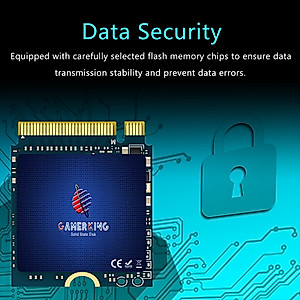 GAMERKING 1TB M.2 2230 SSD NVMe PCIe Gen 3.0X4 Internal Solid State Drive Compatible with Steam Deck/Microsoft Surface pro 8/pro 7+/pro X/laptop3/laptop4(M.2 2230 PCIe 1TB)