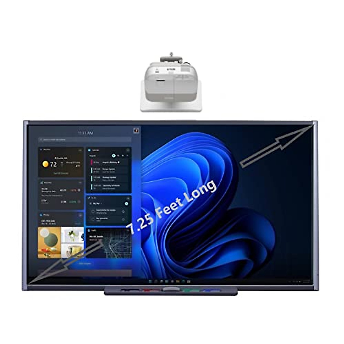 Interactive Whiteboard / Smart Board Projector Combo for Classroom and Professional Interactive Presentation