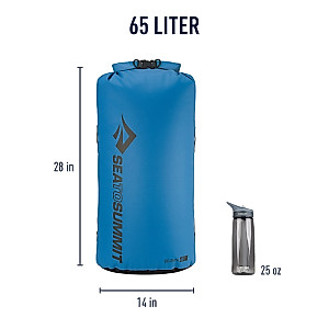 Sea to Summit Big River Dry Bag, Ultra-Durable Roll-Top Dry Storage, 20 Liter, Royal Blue