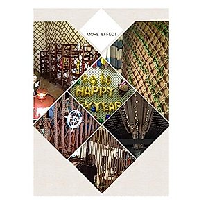 MAGFYLY Banister Guard net Children's Stairs Anti-Fall Safety Net, Hemp Rope Net, Photo Wall Decoration Net, Restaurant Bar Partition Net Balcony Obstacle Crib Protection Scenic Fence Network 1x4m