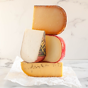 igourmet Dutch Cheese Assortment - Includes Beemster Classic Extra Aged Gouda Cheese, Leyden Cheese, Dorothea Cheese, and Red Wax Gouda