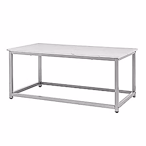 Coral Flower Coffee Table, End Table, Side Table, Bed Table,Modern Elegant Design, for Living Room, Bedroom, White