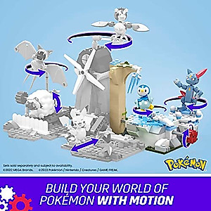 MEGA Pokémon Building Toys Set, Piplup and Sneasel’s Snow Day with 183 Pieces, 2 Poseable Characters and Motion, for Kids