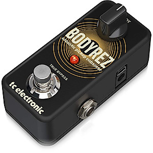 TC Electronic BODYREZ ACOUSTIC PICKUP ENHANCER Ultra-Compact Acoustic Guitar Pedal for Acoustic Pickup Enhancement with Studio-Quality Tone and Feedback Suppression
