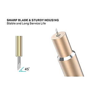 Premium Fine Point Blade for Cricut, Artarron Premium Fine Point Blade Works Perfectly for Cricut Maker 3/Maker/Explore 3/Air 2/Air/One, Premium Fine Point Cut Housing for Cricut Cuts Glitter Vinyl, Cardstock, Faux Leather, Adhesive Foil, Vellum and Etc (