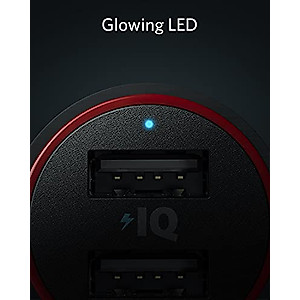 Anker Car Charger Adapter, 24W Dual USB Car Phone Charger, PowerDrive 2 for iPhone 14 13 12 11 Pro Max Mini X XR XS 8 Plus, iPad Pro/Air 2/Mini, Note 5/4, LG, Nexus, HTC and More