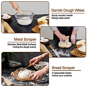 Greenual Banneton Bread Proofing Basket 10" Oval Set of 2