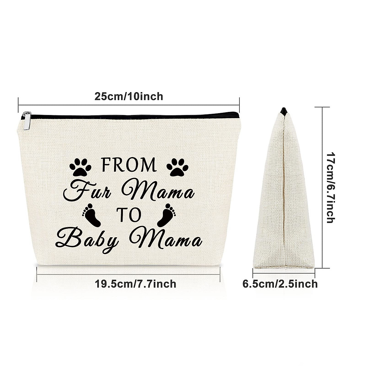 Sazuwu New Mom Gifts Mom to Be Gift First Time Makeup Bag Pregnancy Announcement Gift Baby Reveal Gift for New Mother Cosmetic Bag New Mommy Gift Mothers Day Gift for New Mom Travel Pouch