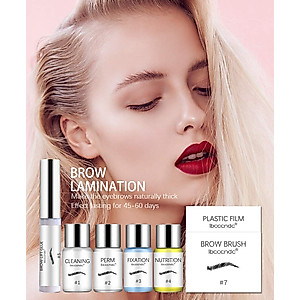 Brow Lamination Kit, Professional Brow Lift Kit, DIY Eyebrow Lamination Kit for Fuller Feathered Eyebrows, Eyebrow Salon at Home, Easy to Use,Keeping Natural Eyebrow Look Long Time