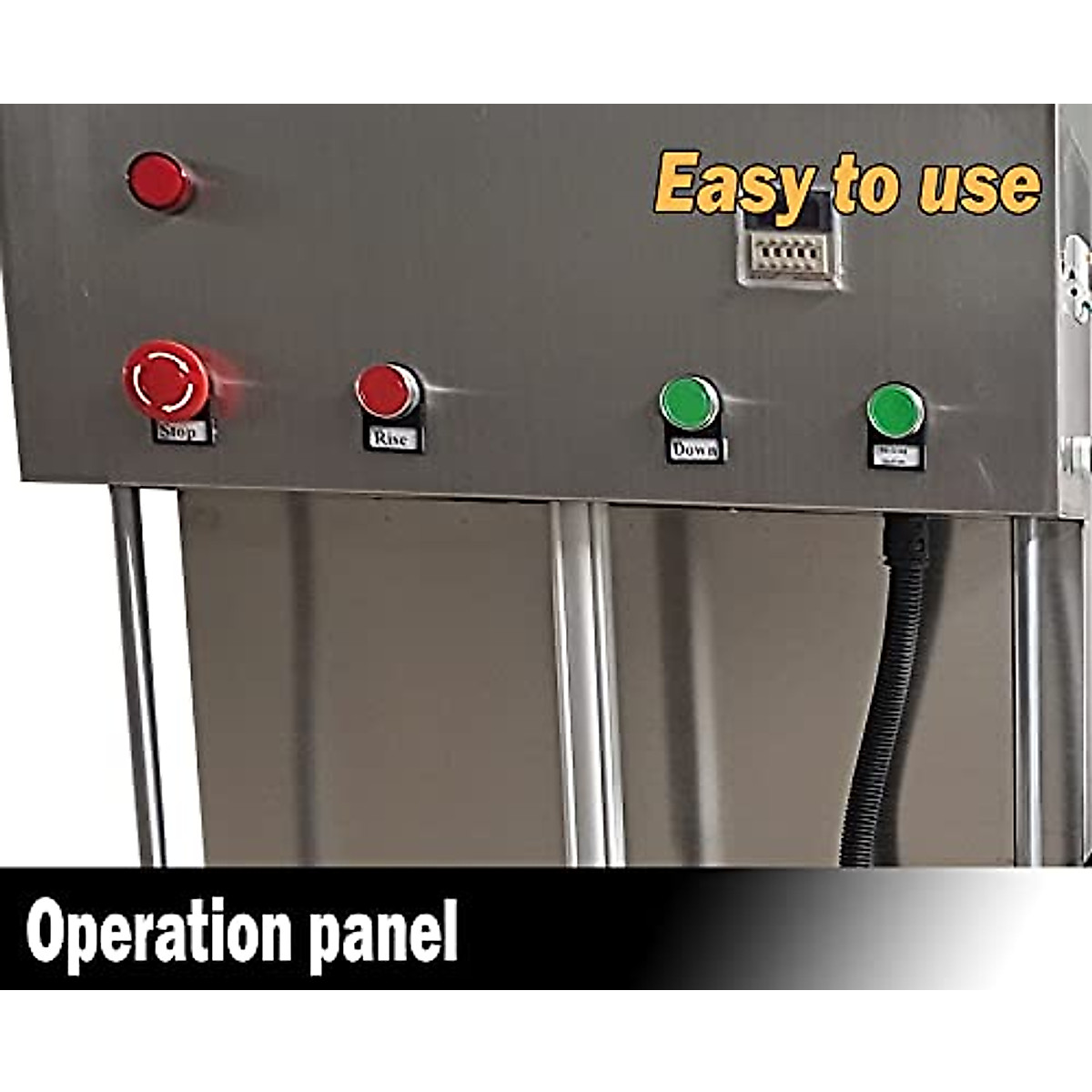 TXMACHINE® 4 cone maker machine kitchen pizza cone machine 3KW Pizza Making Machines for pizza restaurant with pizza oven,Display food warmers (110V/60HZ, cone maker+oven+Display Cabinet)