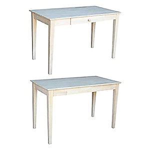 International Concepts Basic Desk with Drawer, Unfinished