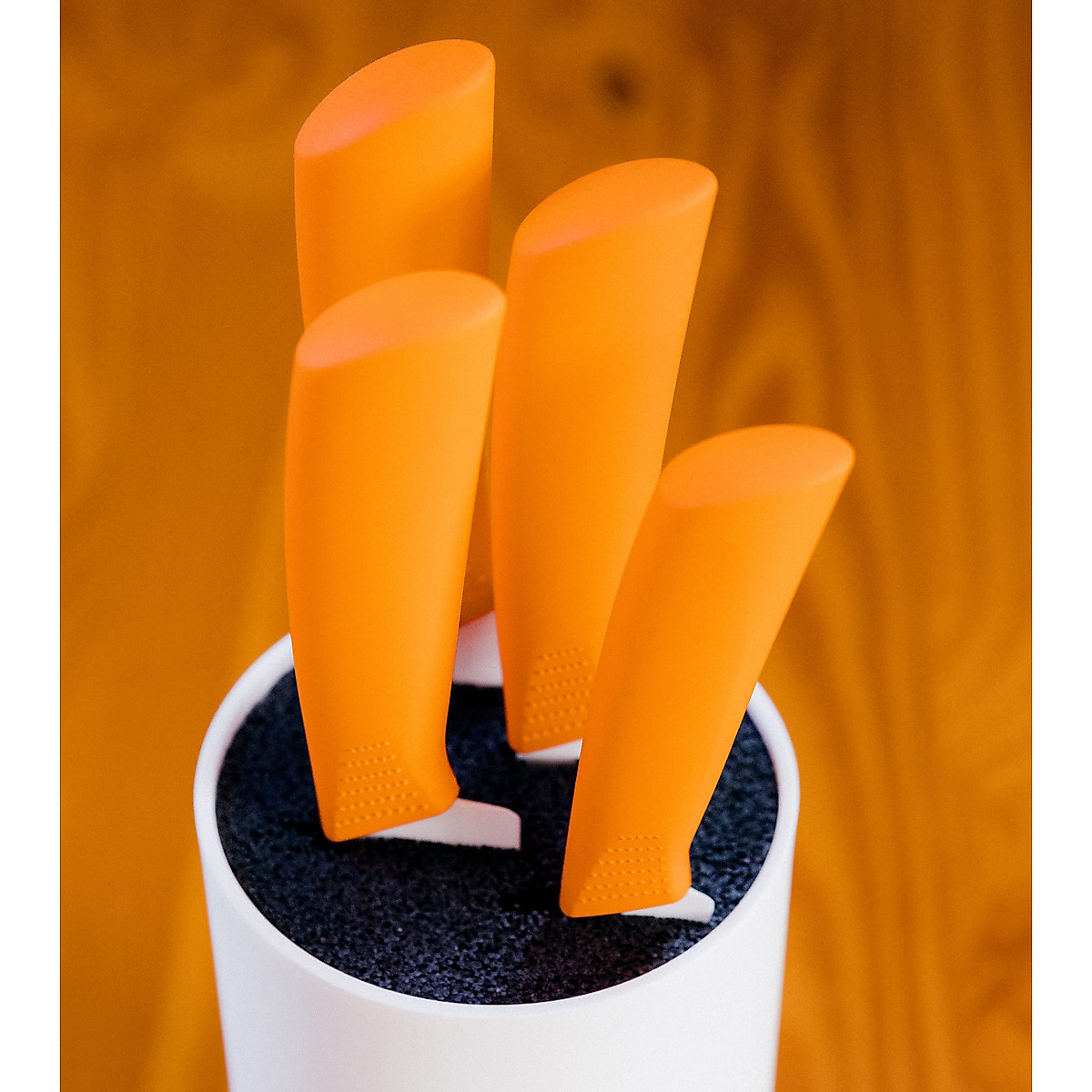 Universal Knife Block Holder with Premium Nylon Flex Rods. The Perfect Companion for IMORI Advanced Ceramic Knives.