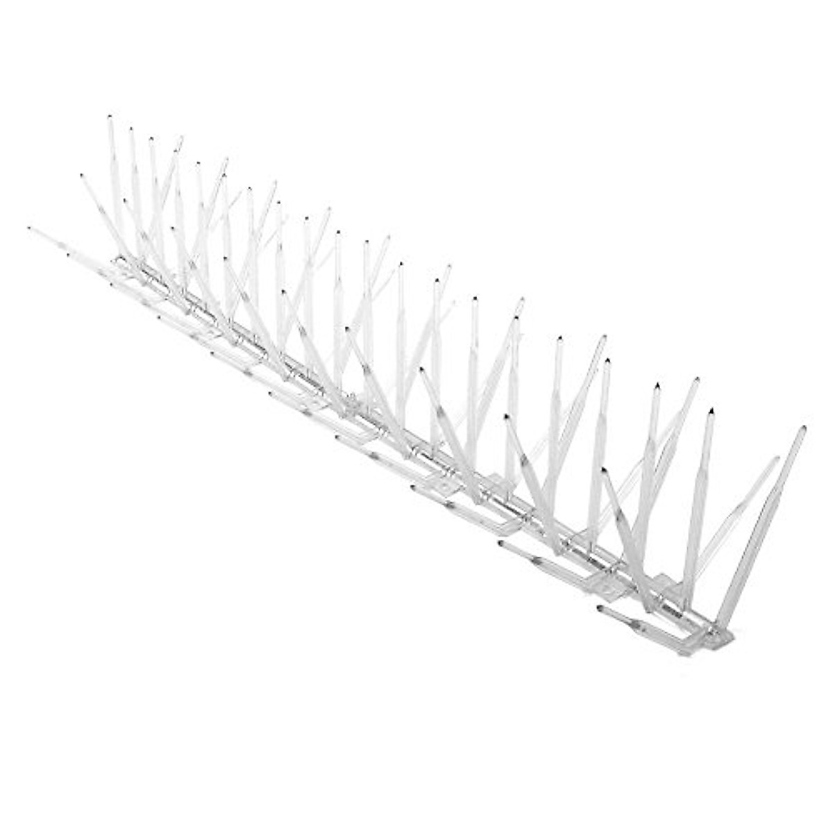 Bird B Gone, Plastic Bird Spikes, 7-Inch Wide (50-Feet), Clear, UV Stabilized Polycarbonate