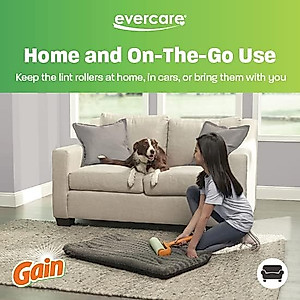 Evercare 10” Mega All-Purpose Pet Hair Lint Roller Refills, 3 Pack, 50 Sheets Each, Gain Scented – Sticky Roller for Pet Hair, Cat & Dog Hair Remover, Lint Remover for Furniture, Clothing & Cars