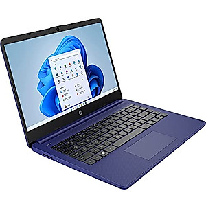 HP Laptop 14-cf2703ds 14" HD (1366 x 768) Intel Celeron N4120, Intel UHD Graphics 600, 4GB DDR4 RAM, 64GB eMMC Storage, Windows 11 Home, Royal Blue (Renewed)