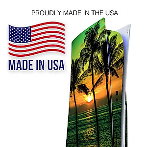 ITS A SKIN Skins Compatible with Sony Playstation 5 Console Disc Edition - Protective Decal Overlay stickers wrap cover - Sunset Palm Trees Ocean