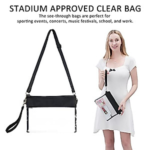 Clear Crossbody Purse Bag - PGA,NCAA Stadium Approved Clear Tote Bag