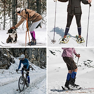 OMID Ski Socks, Merino Wool Snow Socks Long OTC Snowboard Socks Non-Slip Cuff Warm Socks for Men Women Skiing/Snowboarding