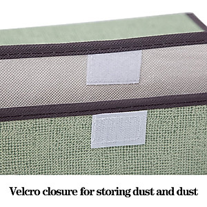 VALINK Baskets Set of 2 Storage Baskets for Organizing Large Fabric Storage Bins, Clothes Storage Organizer, Stackable Bins for Closet Storage Purple